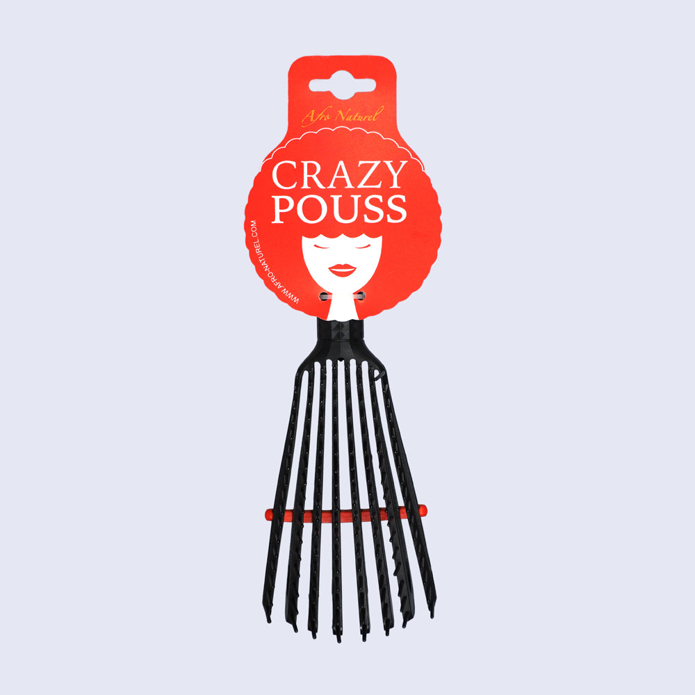 CRAZY POUSS - Brosse démêlante curly - Noir - Soin cheveux – www.afro ...
